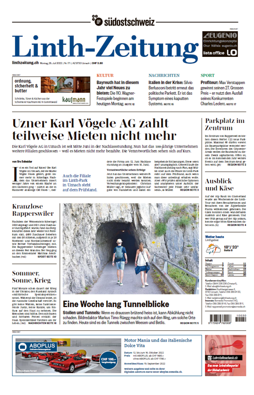 Linth-Zeitung | Somedia Promotion